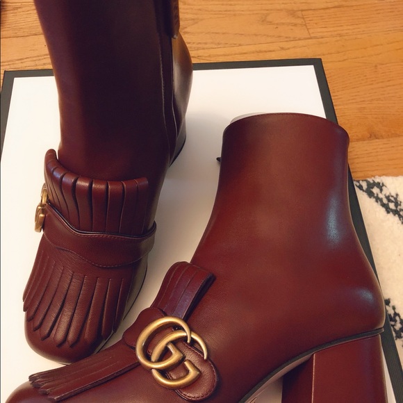 Gucci | Shoes | Gucci Leather Ankle Boots | Poshmark